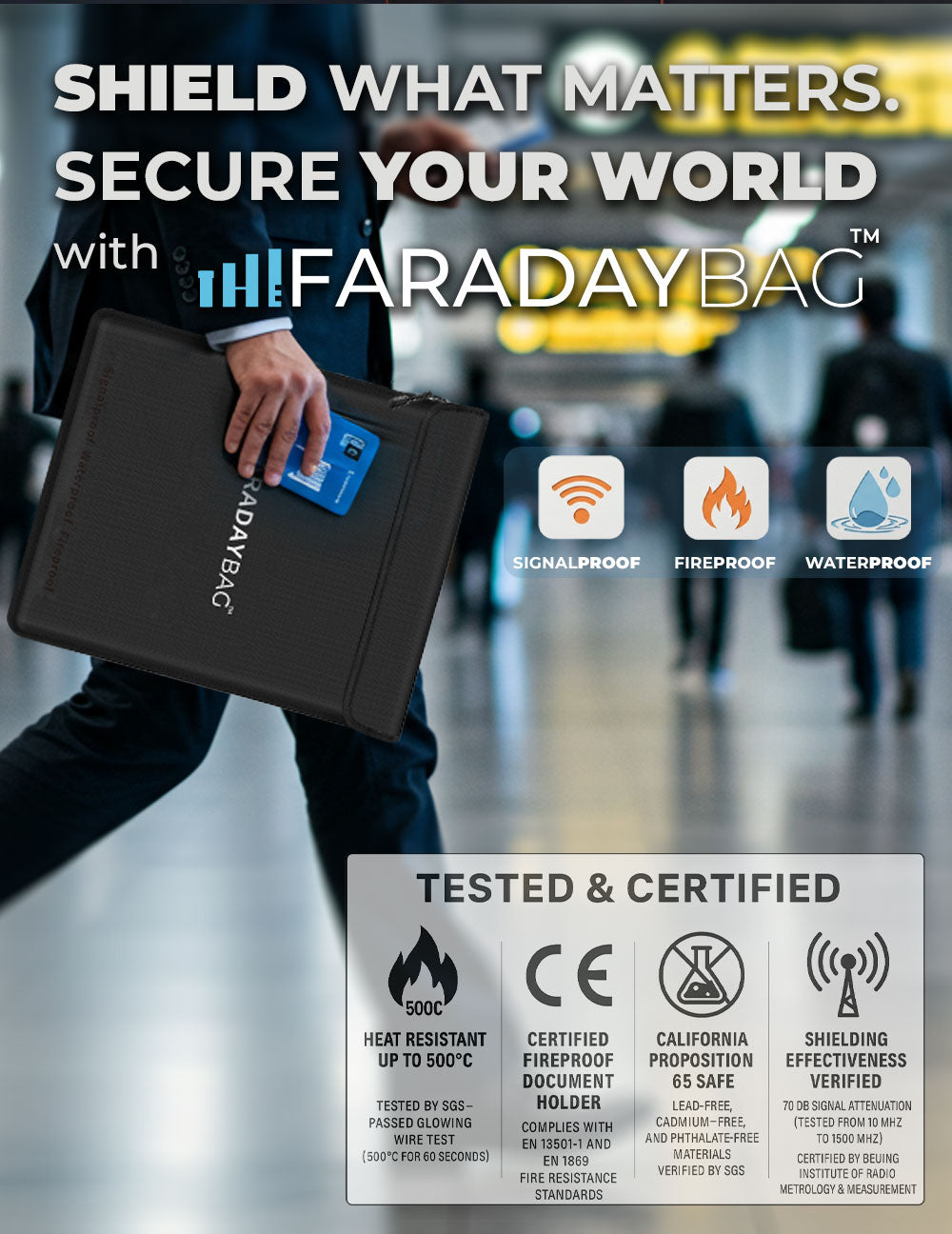 Faraday Bags | Fireproof, Waterproof, Signal Shielding – The Faraday Bag